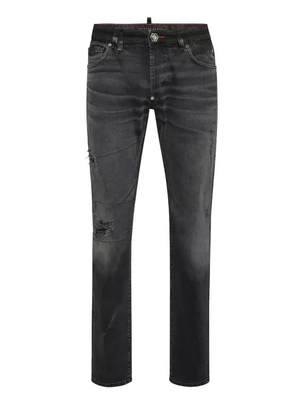 Philipp Plein Distressed Jeans - Black