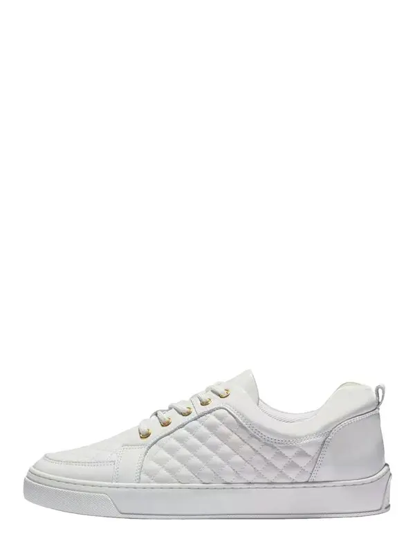 LEANDRO LOPES Quilted Leather Sneakers - White