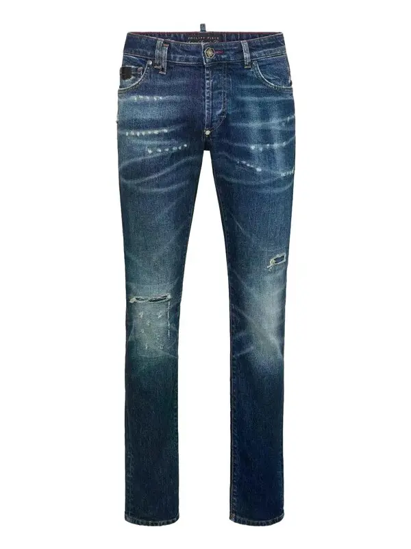 Philipp Plein Distressed Jeans - Blue