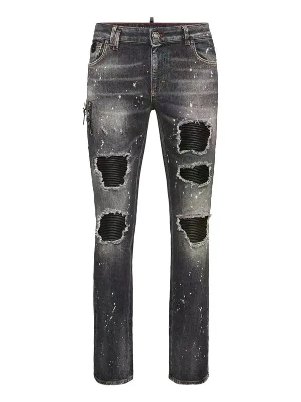 Philipp Plein Distressed Jeans - Grey