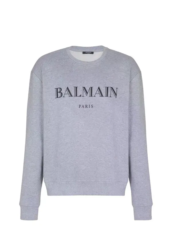 Balmain Logo-print Sweatshirt - Grey