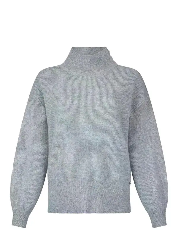 Liu Jo Ribbed Puff-sleeve Sweater - Grey