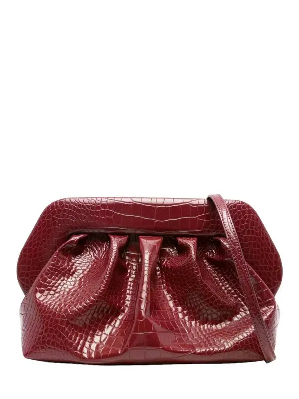THEMOIRE Bios Pleated Clutch Bag - Red