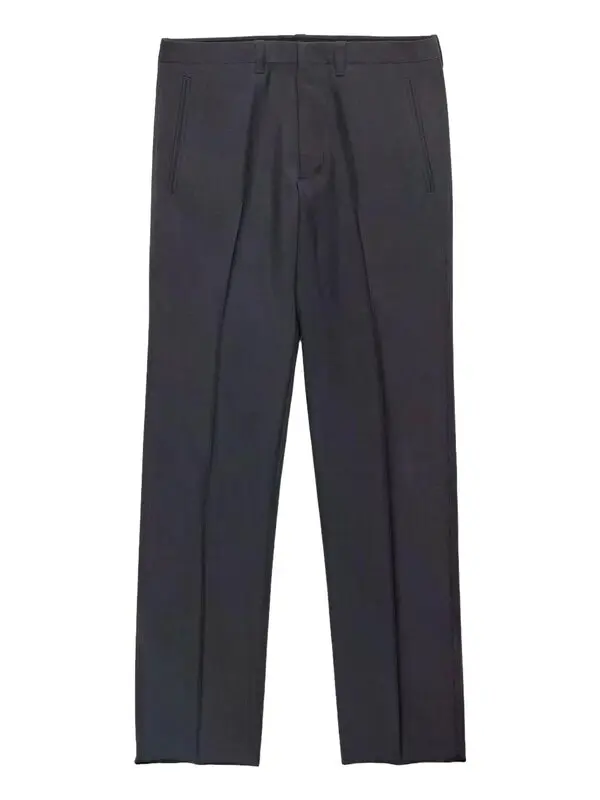Prada Pleated Wool Trousers - Grey