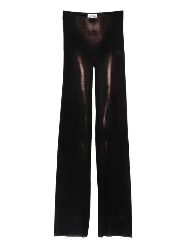 Jean Paul Gaultier Body-print Mesh Trousers - Brown