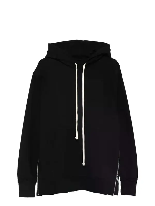 HAMZA Side-zip Hoodie - Black