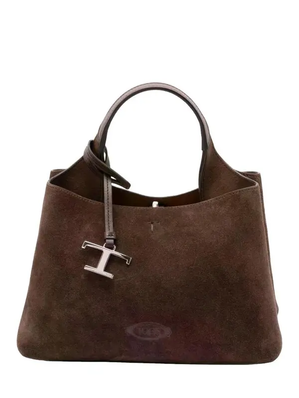 TOD'S Micro Leather Tote - Brown