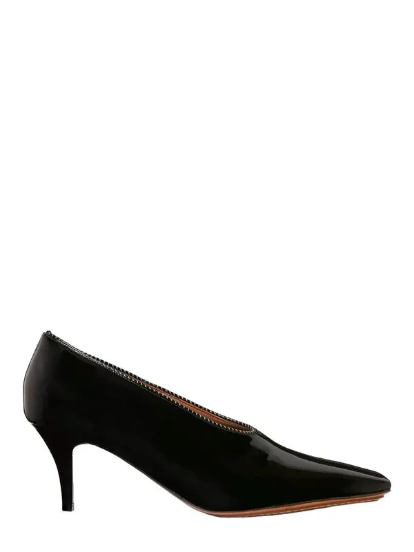 Stella McCartney Pointed-toe Kitten-heel Pumps - Black
