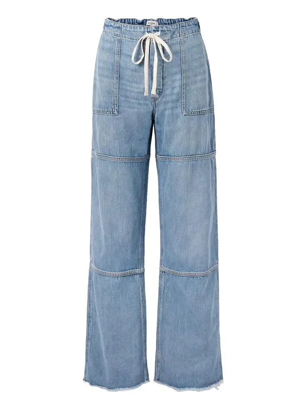 RE/DONE Beach Mid-rise Straight-leg Jeans - Blue