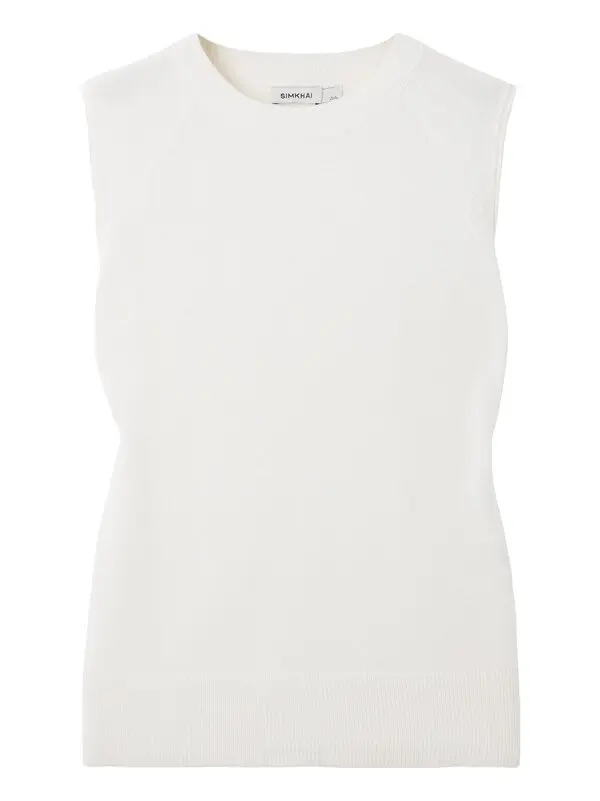 Simkhai Hanson Cashmere Tank - Cream