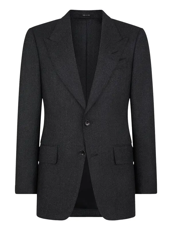 TOM FORD Virgin Wool Shelton Blazer - Grey