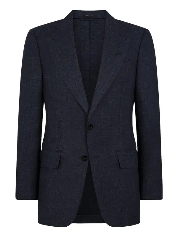 TOM FORD Wool-silk Blazer - Navy