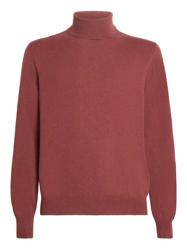 Corneliani Cashmere Funnel-neck Sweater - Brown