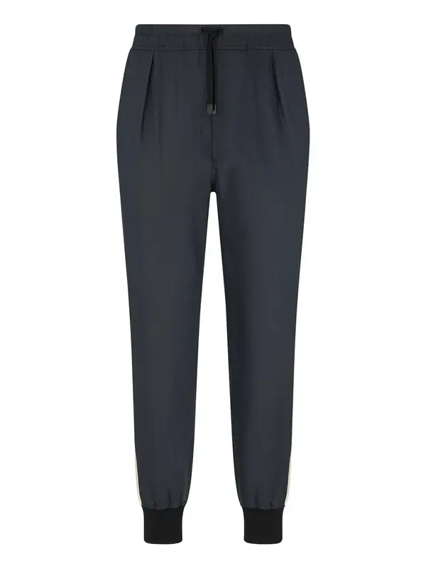 TOM FORD Cotton-silk Drawstring Sweatpants - Black