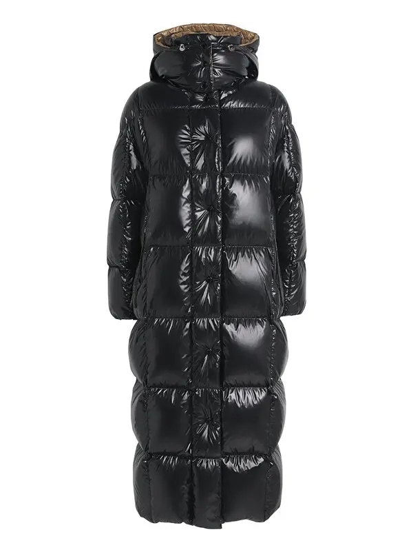 Moncler Down Hooded Parnaiba Coat - Black