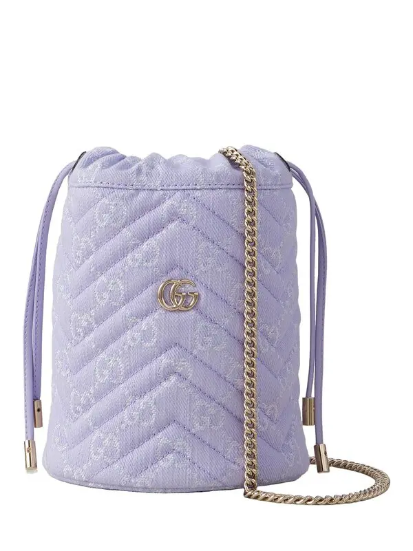 Gucci Gg Marmont 2.0 Bucket Bag - Purple