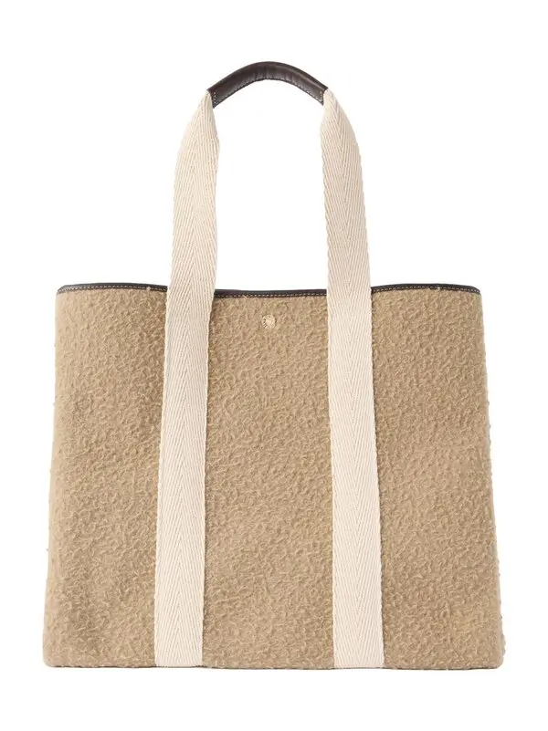 Rue De Verneuil Traversée Shaggy Large Tote - Neutrals