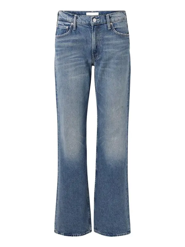 MOTHER The Reifler High-rise Straight-leg Jeans - Blue