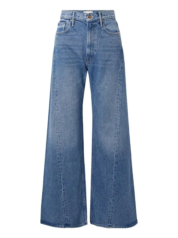 MOTHER The Lemon Twist High-rise Wide-leg Jeans - Blue