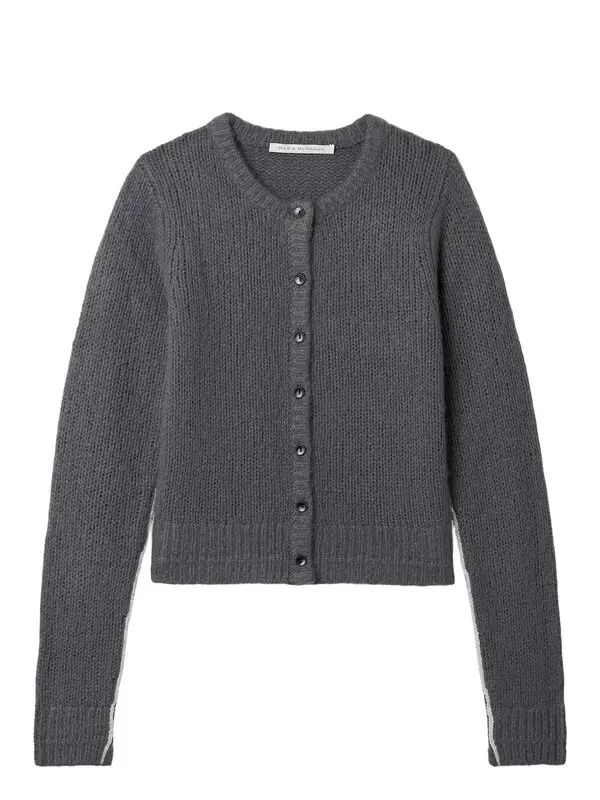 Maria Mcmanus Petite Knitted Cardigan - Gray