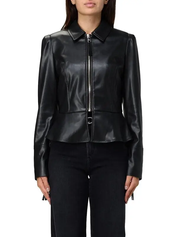 Liu Jo Collared Zip-up Jacket - Black