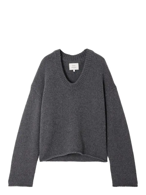 Loulou De Saison Derry Oversized Cashmere Sweater - Gray