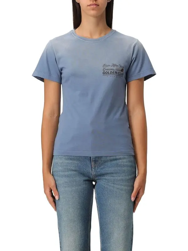 GOLDEN GOOSE Cotton T-shirt - Blue