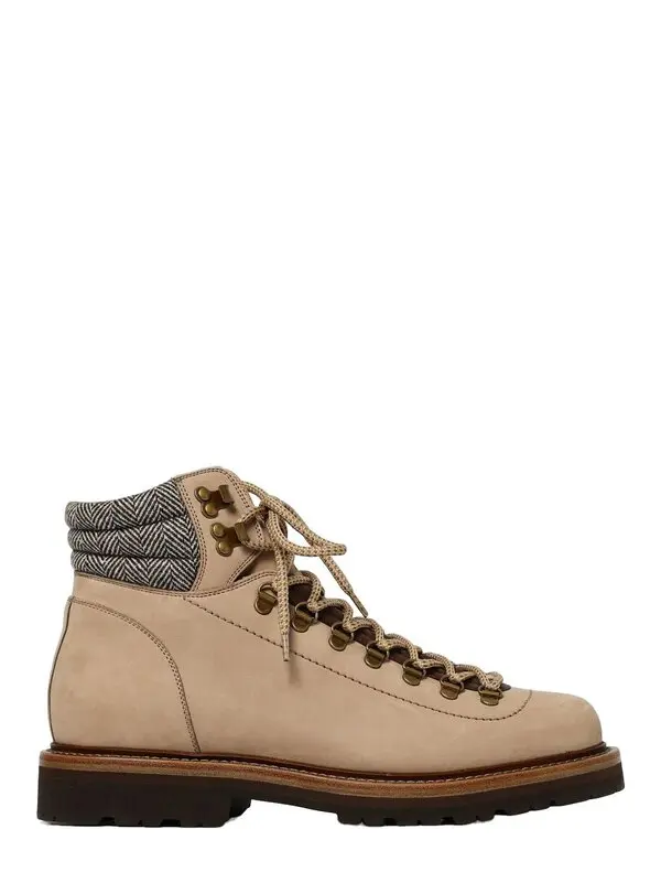 Brunello Cucinelli Lace-up Boots - Beige