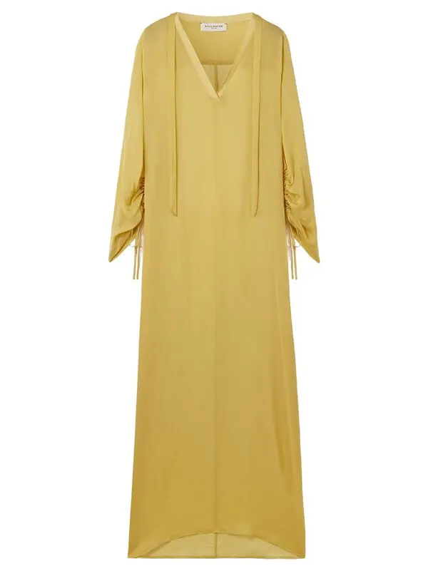 KALLMEYER Tatum Silk-chiffon Maxi Dress - Yellow