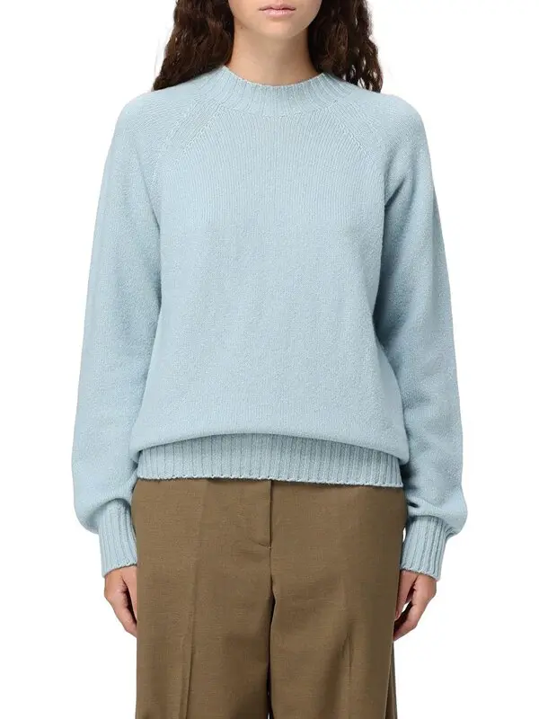 DRUMOHR Slim Fit Ribbed Lambswool Turtleneck Jumper - Blue