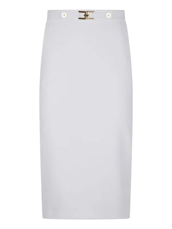 Elisabetta Franchi Pencil Skirt - White