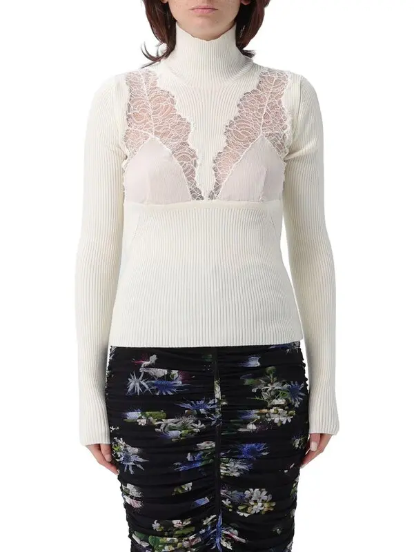 Blumarine Lace Detailed Top - White