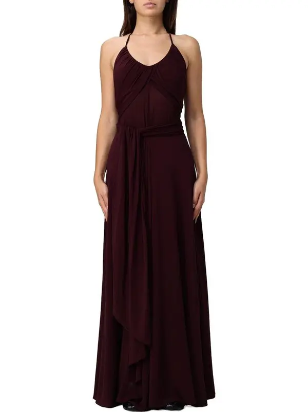Alaïa Halter Maxi Dress - Red
