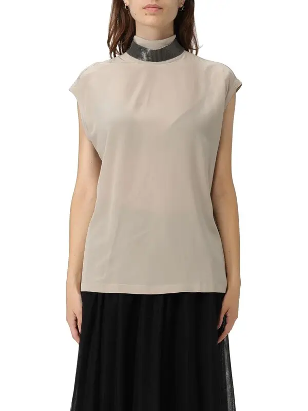 Brunello Cucinelli Top - Silver