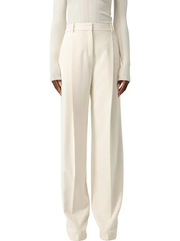Elisabetta Franchi Wide Leg Trousers - Milk