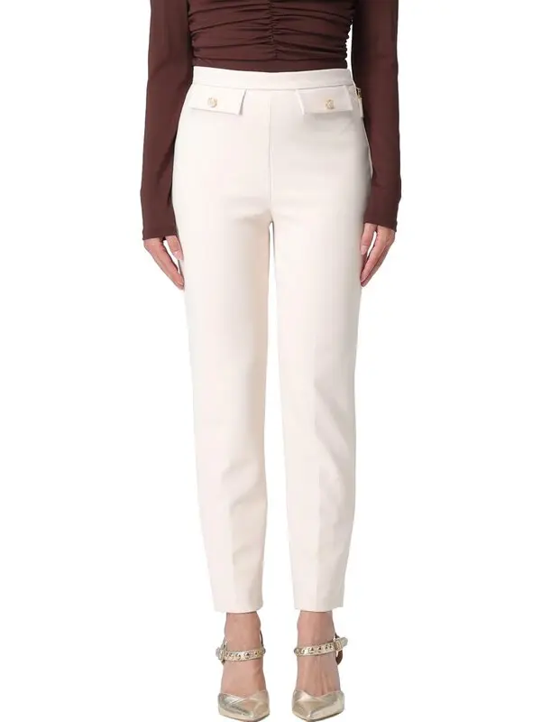 Elisabetta Franchi Trousers - Milk