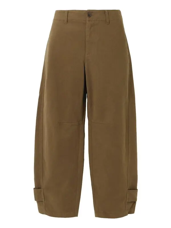 FRAME Cotton-twill Tapered Pants - Brown