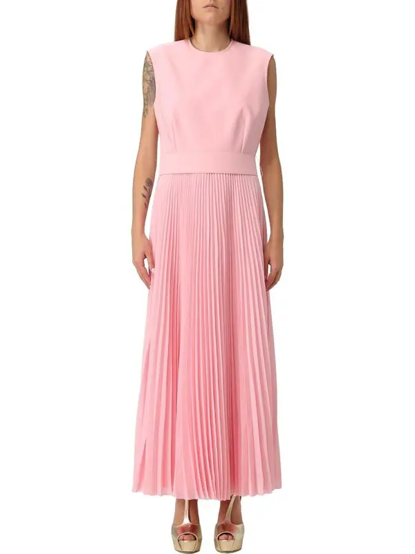 Solace London Pleated Maxi Dress - Pink