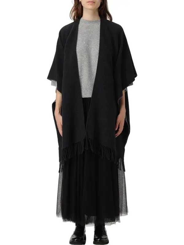 Fabiana Filippi Cape - Grey