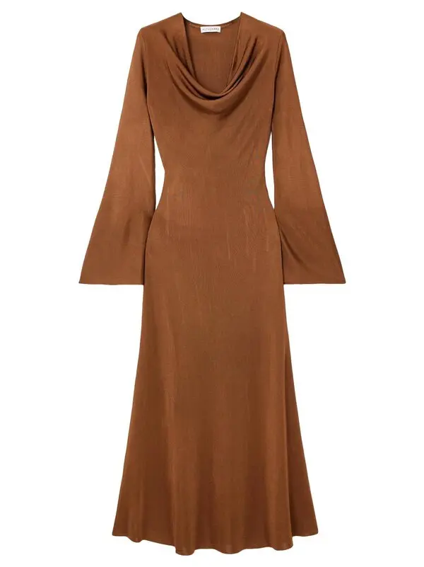 Altuzarra Milda Knitted Midi Dress - Brown