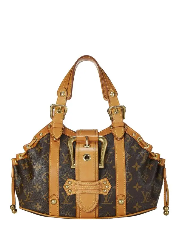 LOUIS VUITTON Monogram Theda Handle Bag - Brown