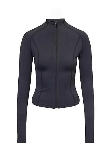 SISTERLY TRIBE Softsculpt Zip Jersey Jacket - Black