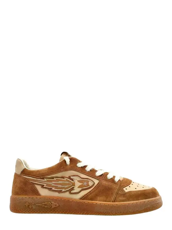 ENTERPRISE JAPAN Egg Rocket 2 Suede Trainers - Brown