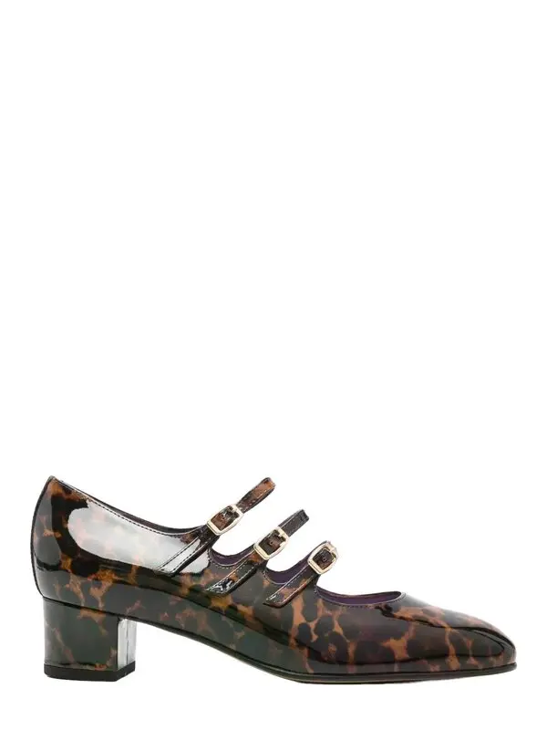 CAREL 35mm Kina Leopard-print Pumps - Brown