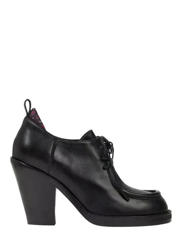 Etro 75mm Lace-up Leather Derby Shoes - Black