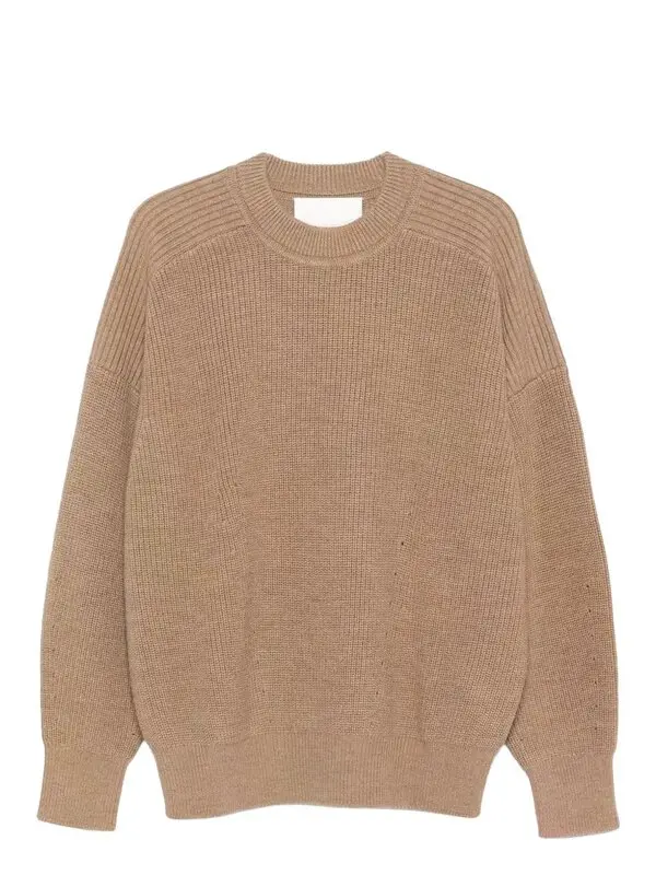 MARANT Ribbed Crew-neck Sweater - Neutrals