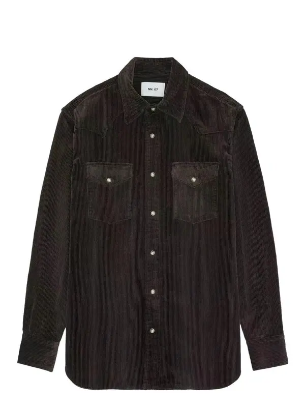 Nn07 Corduroy Shirt - Brown