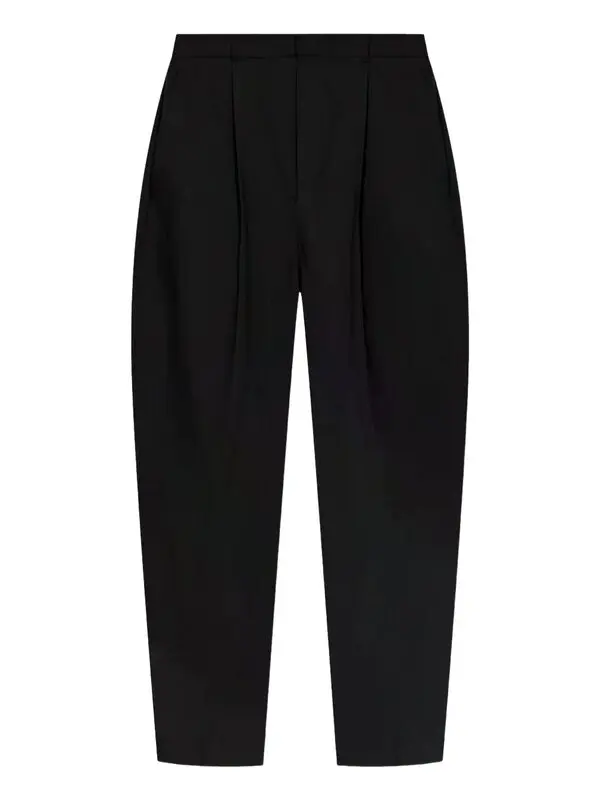 Jacquemus Pleated-front Trousers - 990 Black