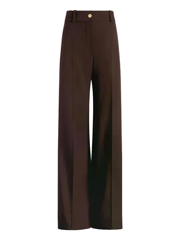Patou Tailored Wide-leg Trousers - Brown
