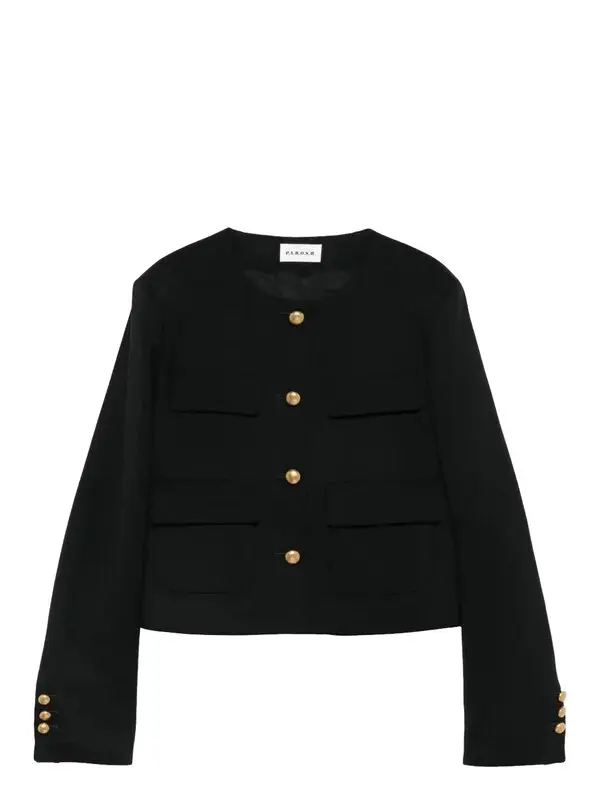 P.a.r.o.s.h Buttoned Jacket - Black